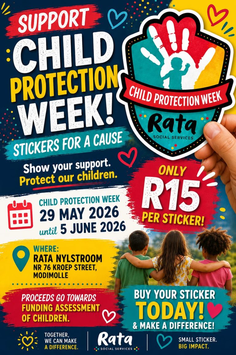 Child Protection Week: 29 May – 5 June 2026 - Rata Social Services NPC