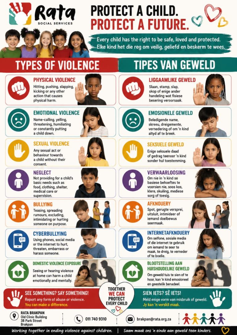 Child Protection Week: 29 May – 5 June 2026 - Rata Social Services NPC